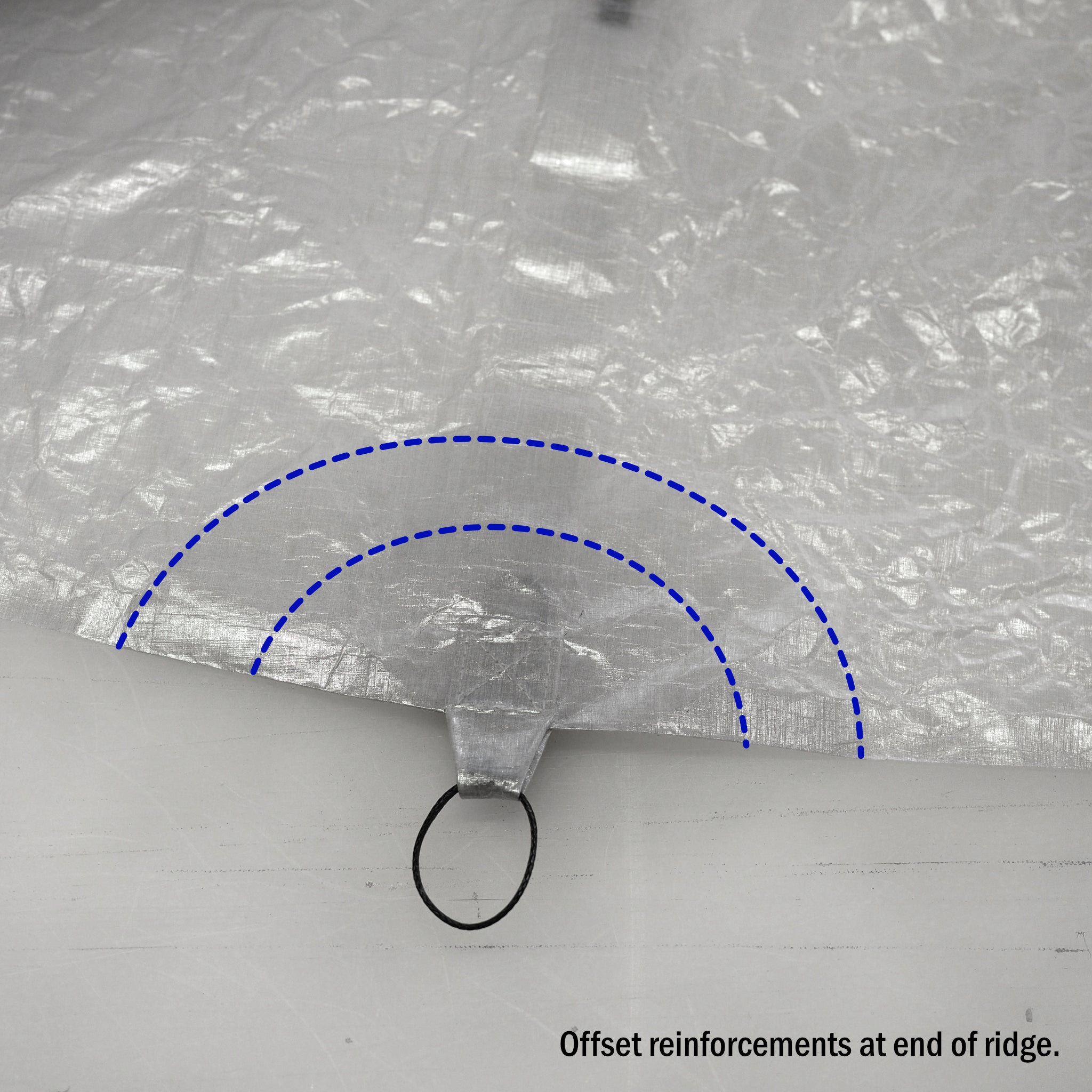 7'/5' x 9' Tapered Tarp - DCF – YAMA Mountain Gear